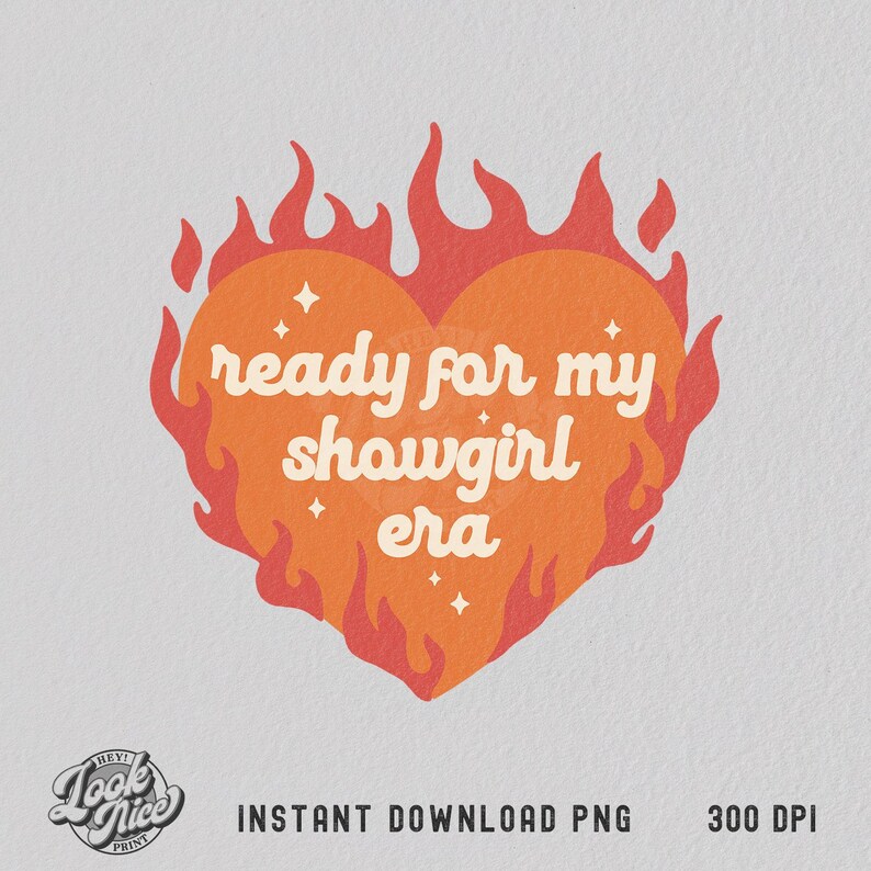Showgirl Era PNG: T-shirt Design, Sticker (digital Download) - Etsy