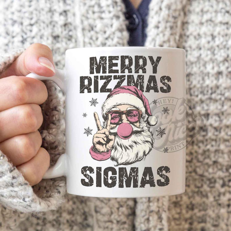 Merry Rizz Mas Sigmas Santa Png, Skibidi Rizzmas PNG, Merry Rizzmas ...