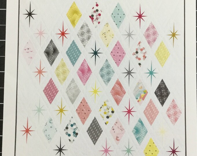Pattern - Atomic Starburst Quilt Pattern - by Violet Craft - Quilt ...