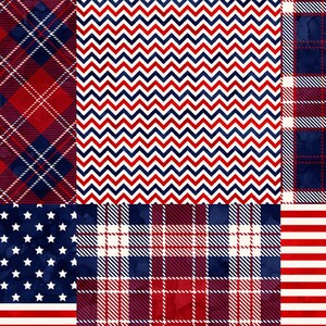 Fabric QT Fabrics - INDIVISIBLE - Patriotic Patchwork - X - Red, White ...
