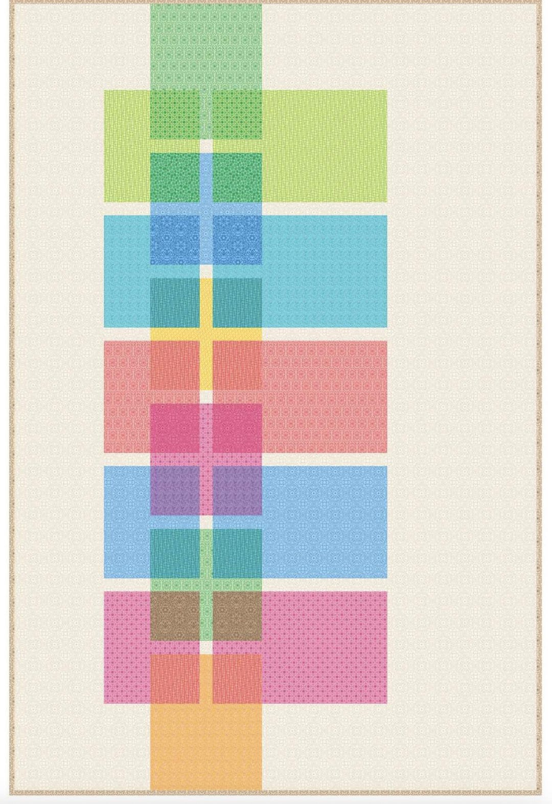 Quilt Kit - COLOR WASH Transparency Quilt 40in by 60in -modern Quilt ...