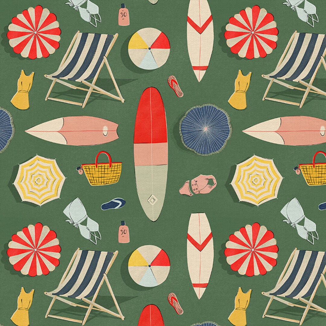 Fabric Paintbrush Studios - Beach Day Collection by MK Surface - BEACH ...