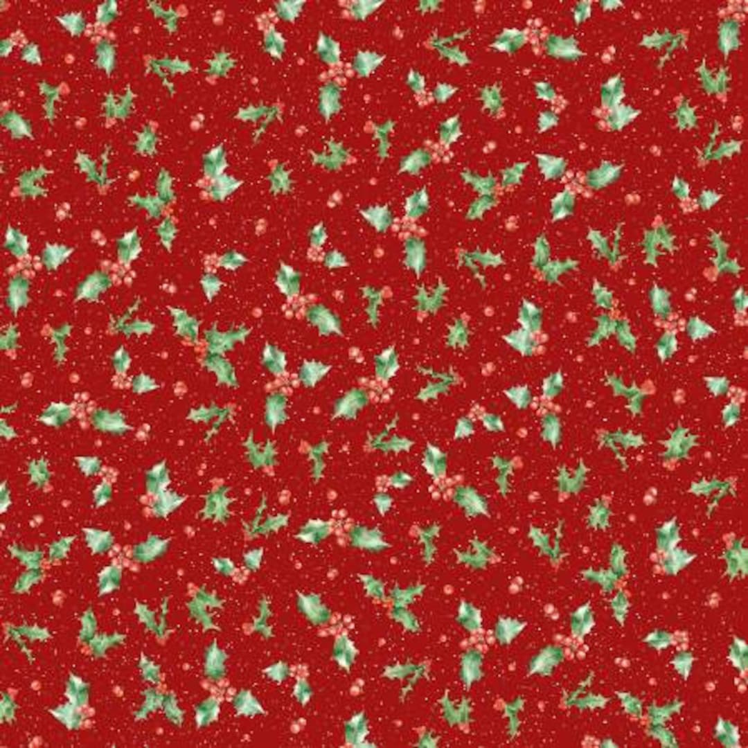 Fabric Maywood Studio One Snowy Day Winter Christmas Holiday Animals ...