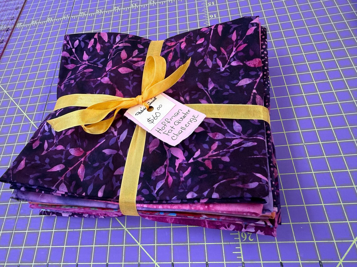 Fabric - PRECUT Fat Quarter Bundle Hoffman Challenge 2025-2026 Bali ...