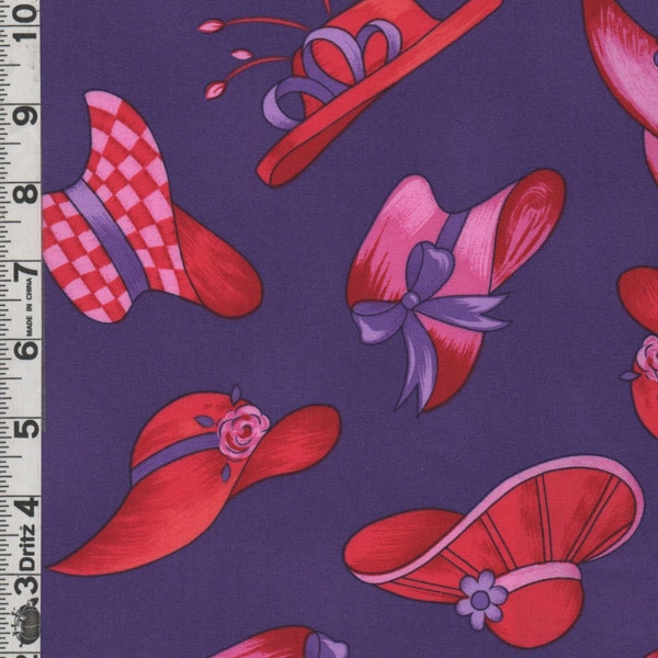 Red Hat Society Fabric - Etsy
