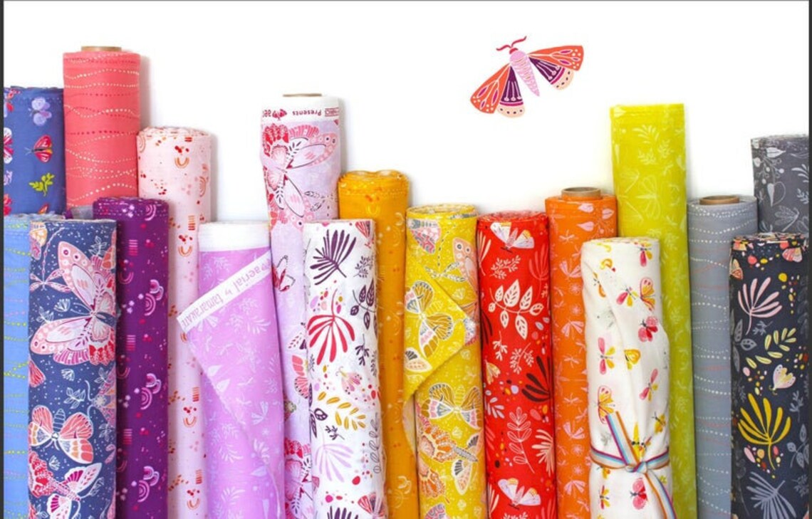 Fabric Quilt Kit AERIAL Wondergarden the Moth / Paper Pieced - Etsy
