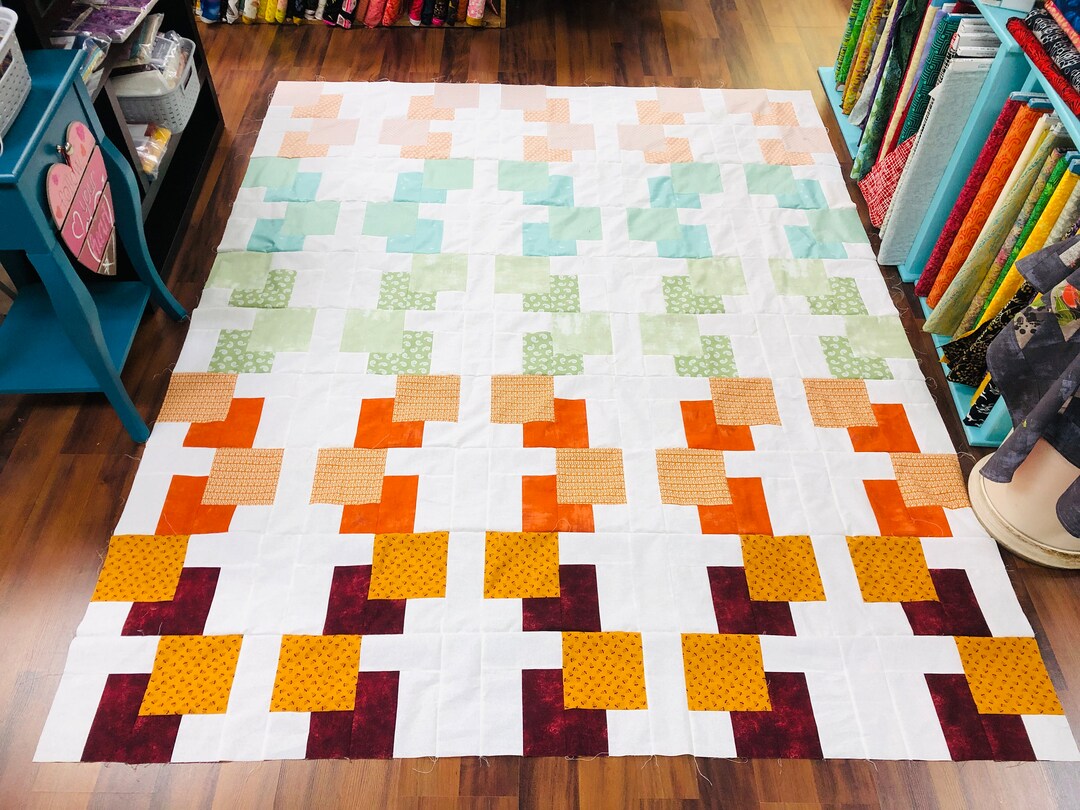Fabric Quilt Kit - Cascade Quilt Kit by Bear Hug Easter Egger Version ...