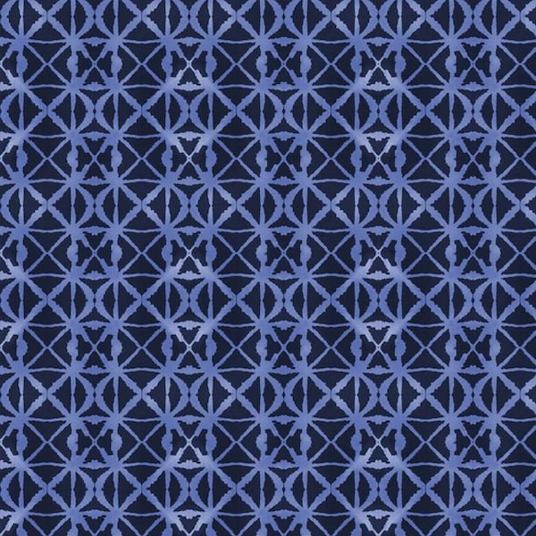 Blue Lattice Fabric - Etsy