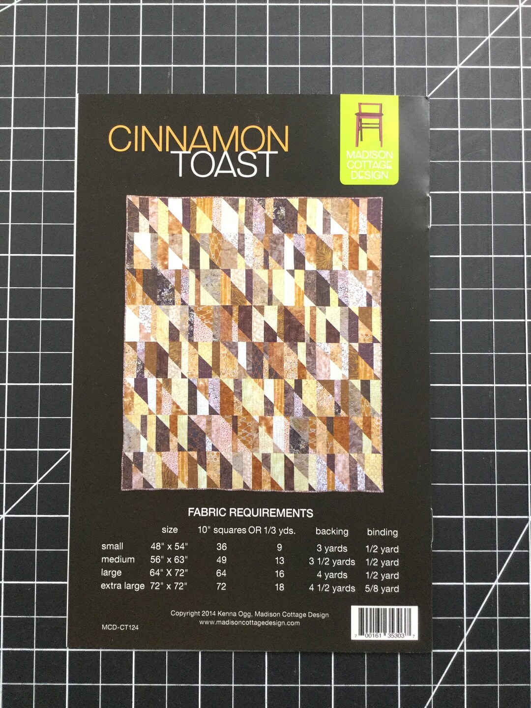 Pattern -cinnamon Toast Quilt Pattern- From Madison Cottage Design ...