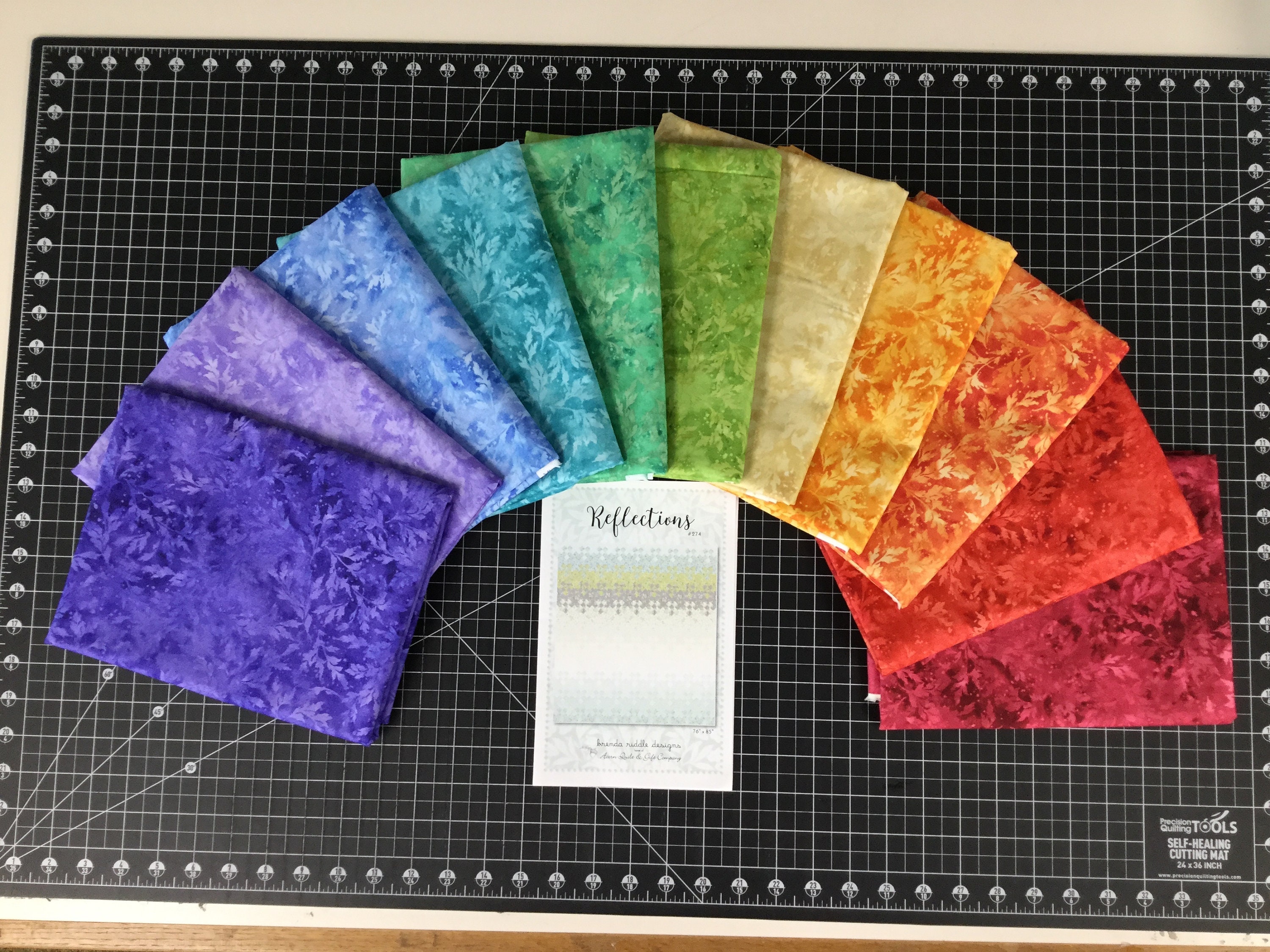 QUILT KIT Reflections pattern by Brenda Riddle Designs with | Etsy