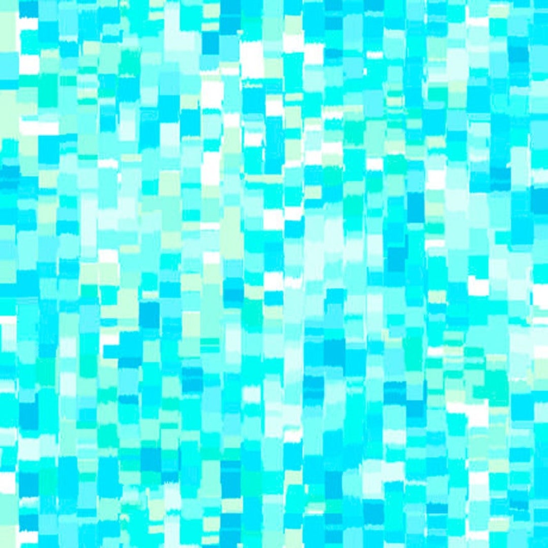 Fabric - QT Fabrics - Ombre Squares Aqua Light Blue Colors 27427 -Q ...
