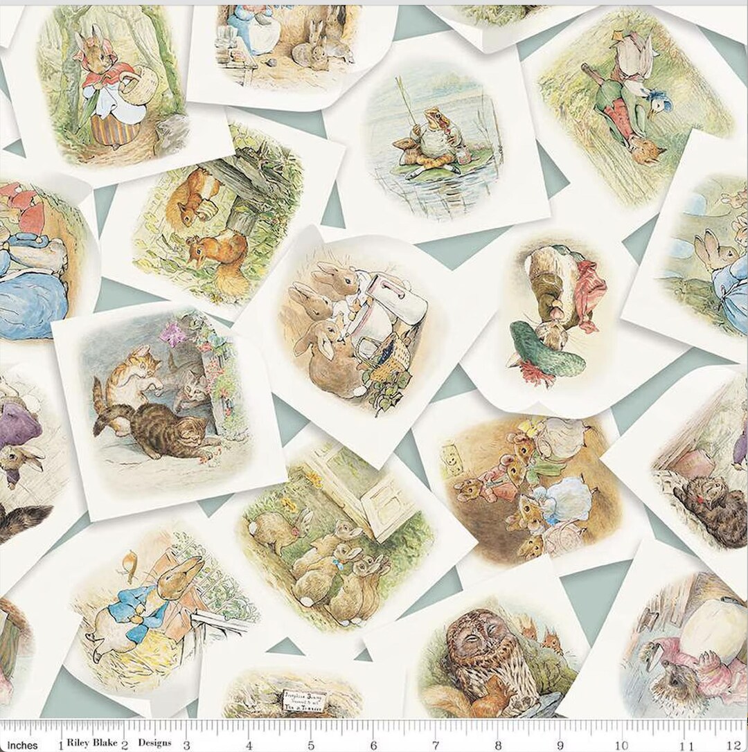 Fabric Riley Blake Peter Rabbit and Friends - Beatrix Potter Book ...