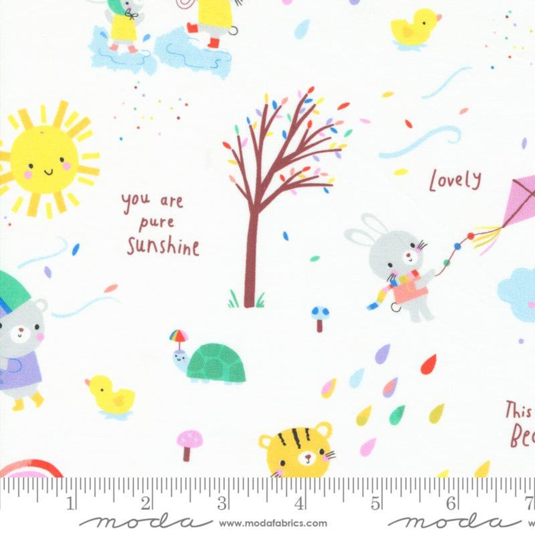 Fabric - Moda Fabrics - Whatever the Weather Cloud 25140 11 - Kids ...