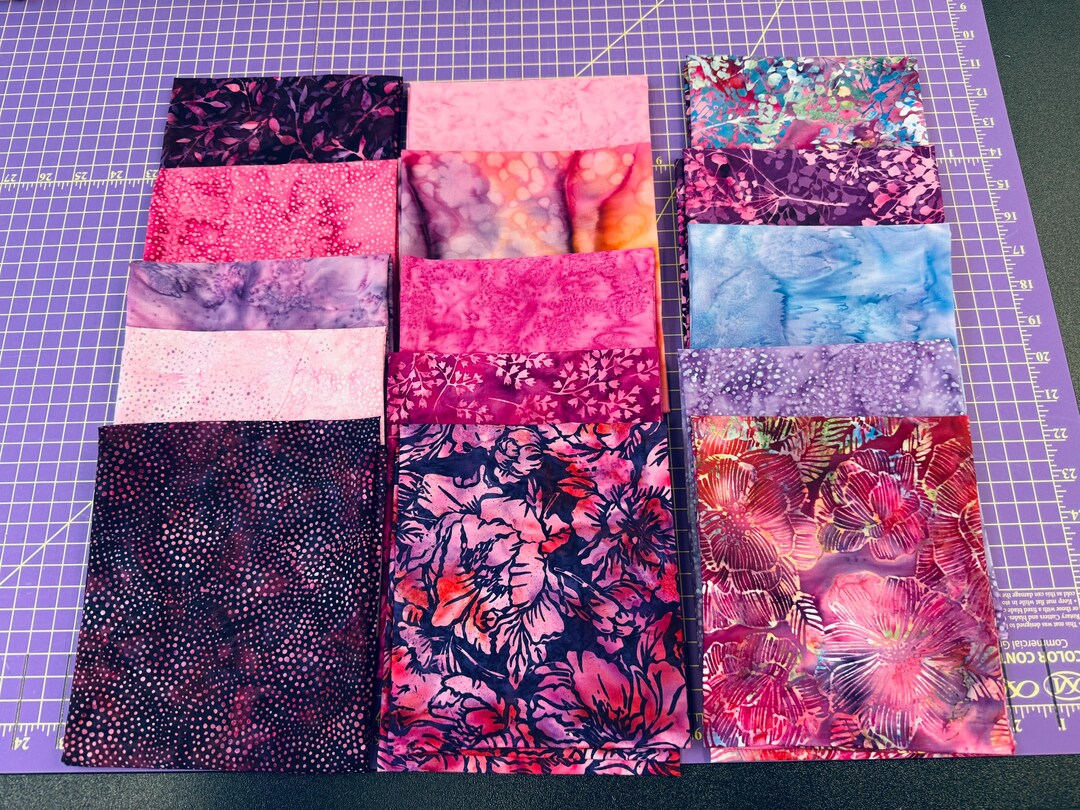 Fabric - PRECUT Fat Quarter Bundle Hoffman Challenge 2025-2026 Bali ...