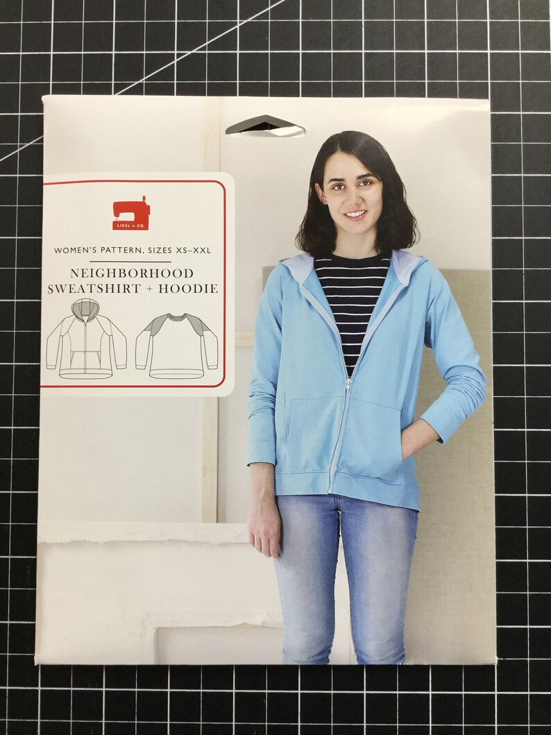Lisel Sewing Pattern Neighborhood Sweat Shirt Zippered Paper - Etsy