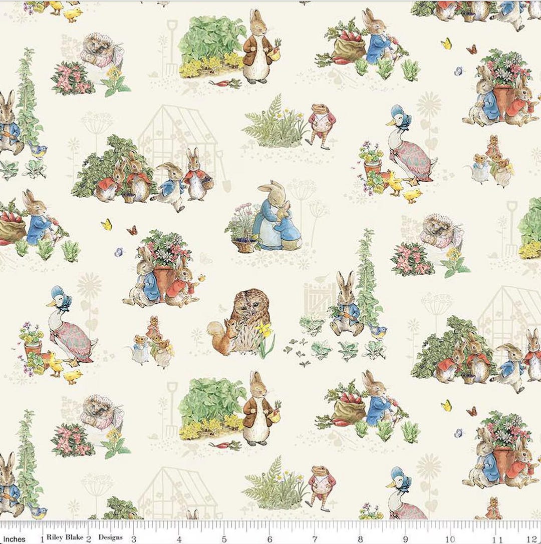 Fabric Riley Blake Peter Rabbit and Friends - Beatrix Potter Book ...