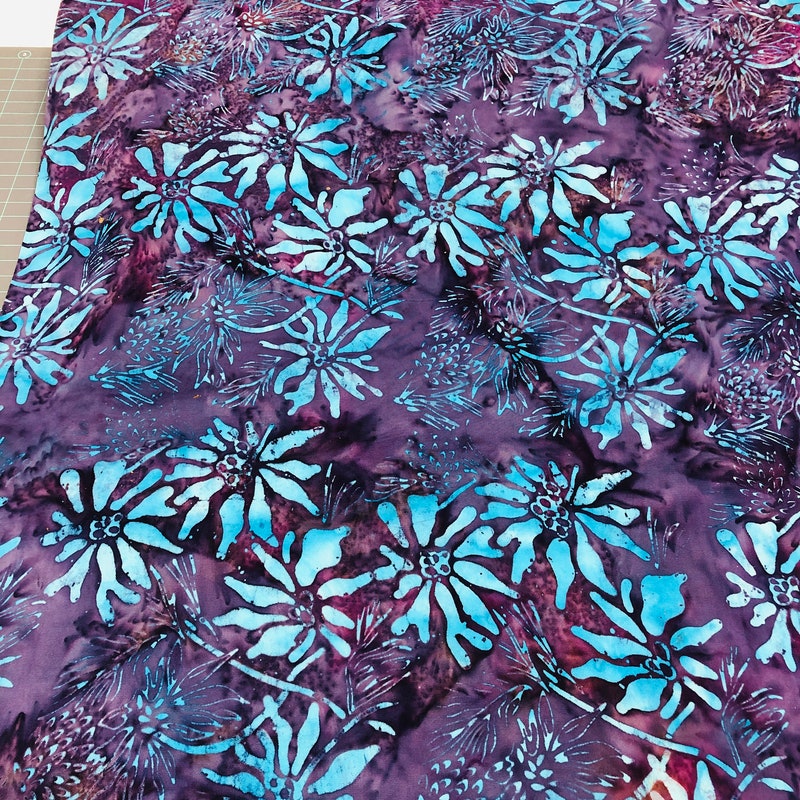 Purple Batik Fabric - Etsy