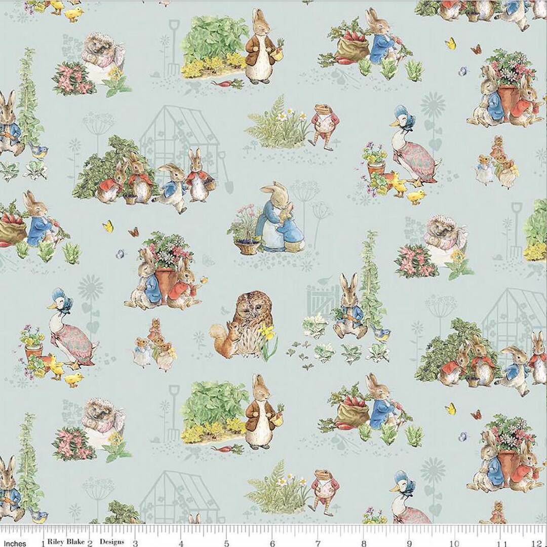 Fabric Riley Blake Peter Rabbit and Friends - Beatrix Potter Book ...