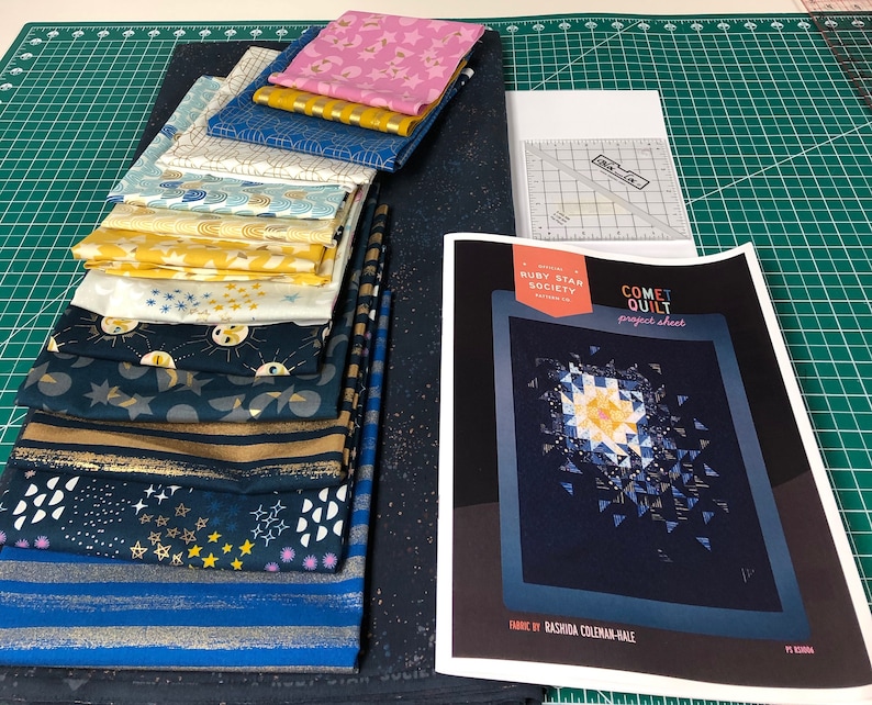 Fabric RARE Moda Quilt Kit COMET Ruby Star Society STELLAR - Etsy