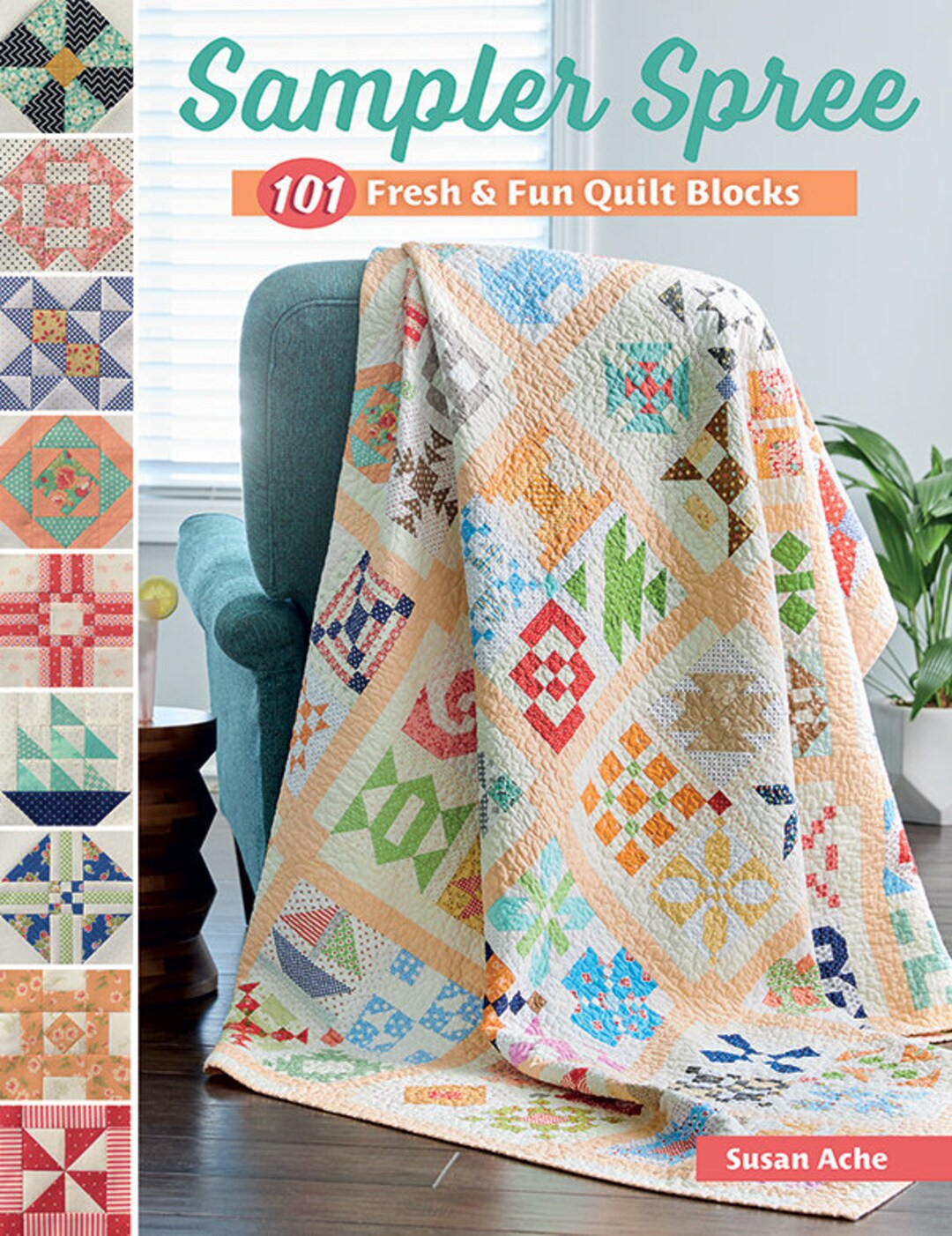 Sampler Spree Quilt Pattern Book From Moda 101 Quilt Blocks by Susan ...