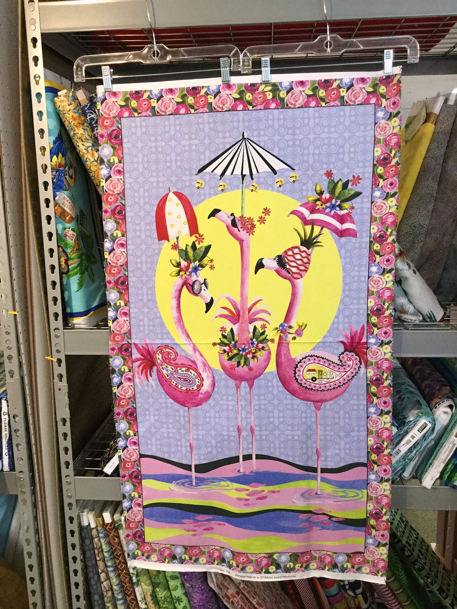 Fabric QT Fabrics Flamingo Fantastico PANEL Tropical - Etsy