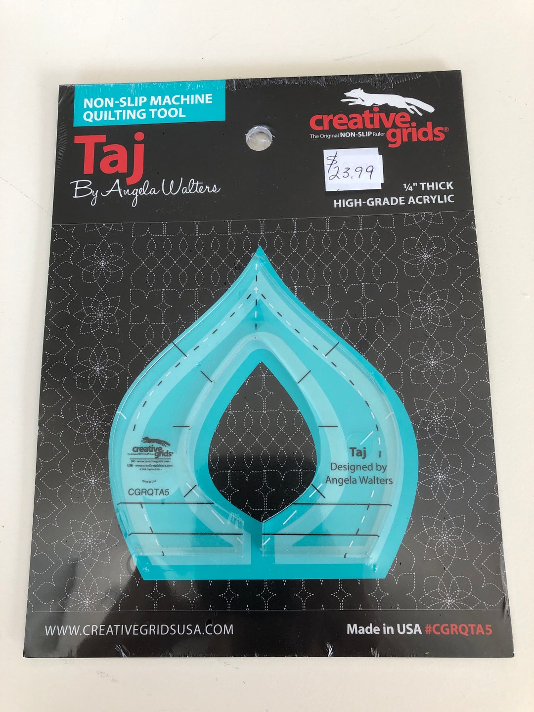 Creative Grids Quilting Ruler Designed by Angela Walters Taj Non Slip 1 ...