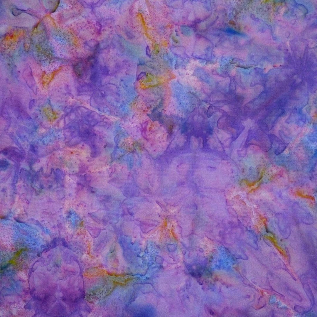 Fabric 100% RAYON BATIK Parkside Fabrics Mirah Batik Purpureus PS-10 ...