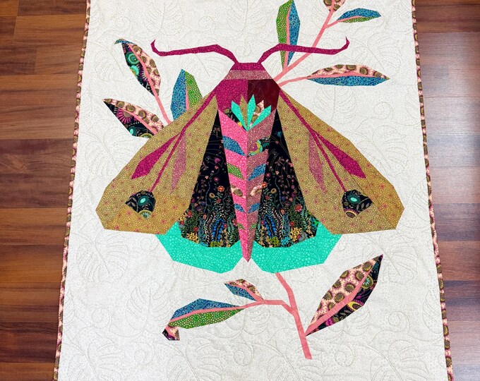 Quilt Kit Wondergarden MOTH / Foundationpp New! Sally Kelly Twilight ...