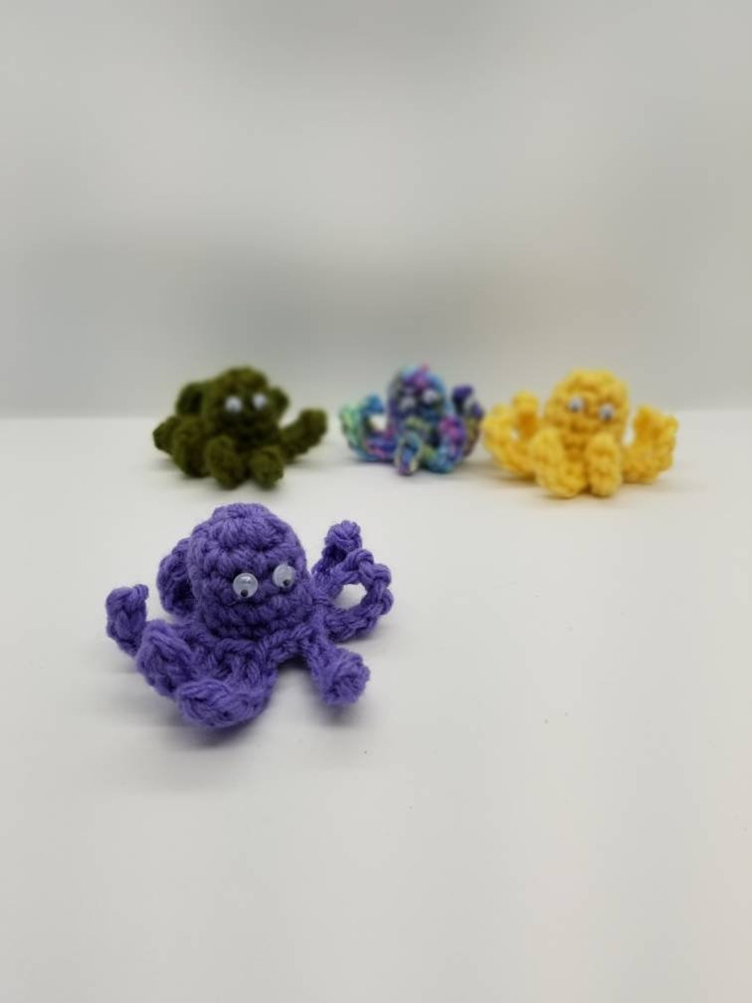 Octopus Finger Puppets - Set of 4 - Etsy