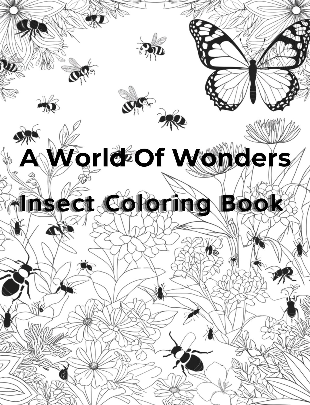 Insects Coloring Book; Coloring Page; Busy Book; Worksheets; Activity ...