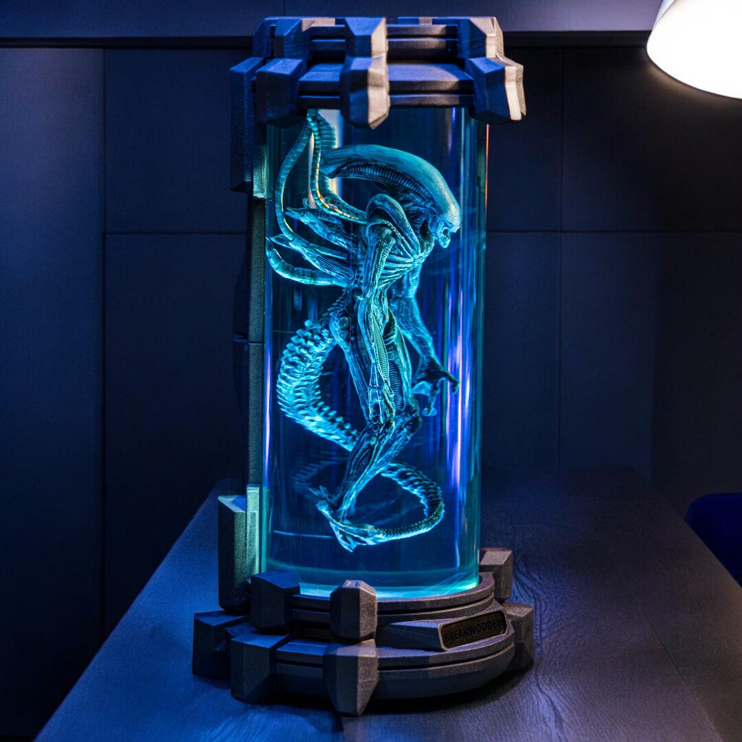 Lamp Xeno.morph Lamp Resin Epoxy, Epoxy Resin Lamp, Custom Night Light ...