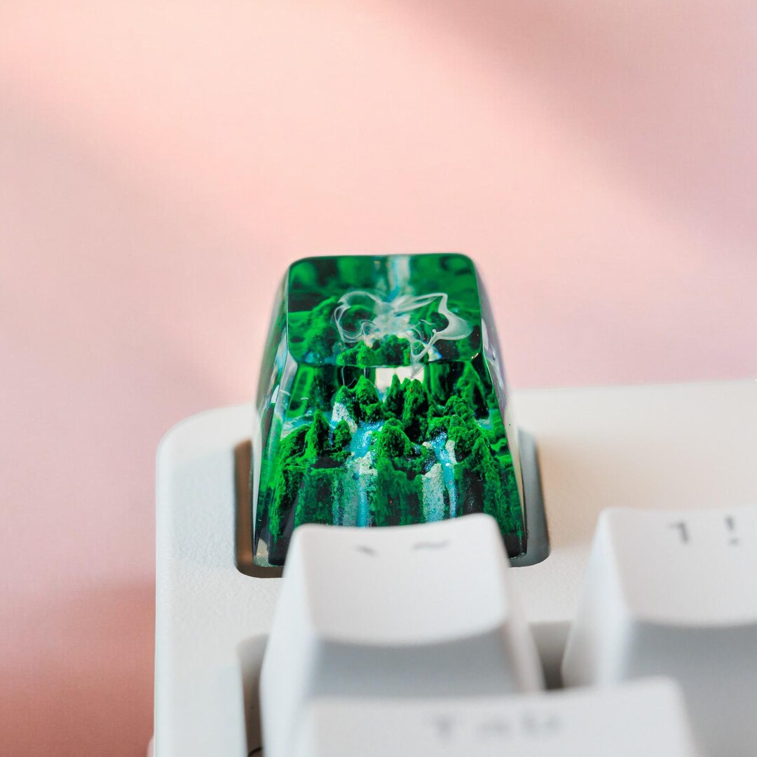 Keycaps Custom Artisan, Mystical Forest Resin Keycaps, Keycap Anime ...