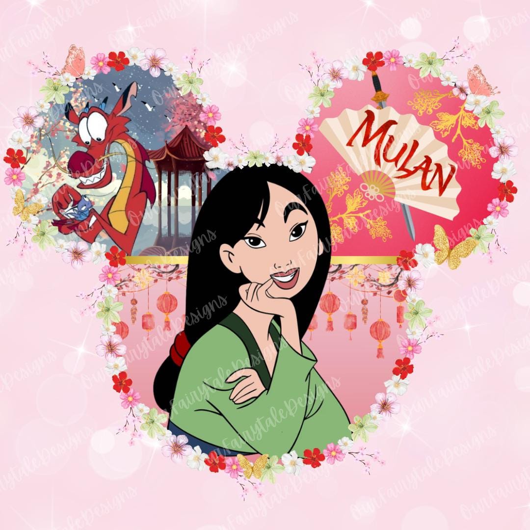 Mulan Mickey Head Digital Download - Etsy