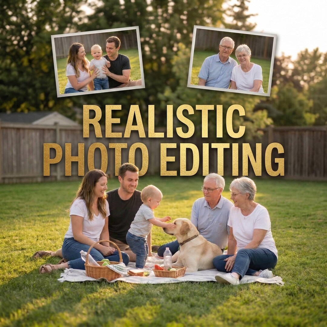 Realistic Photo Editing, Combine Family Photos, Add Person to Photo ...