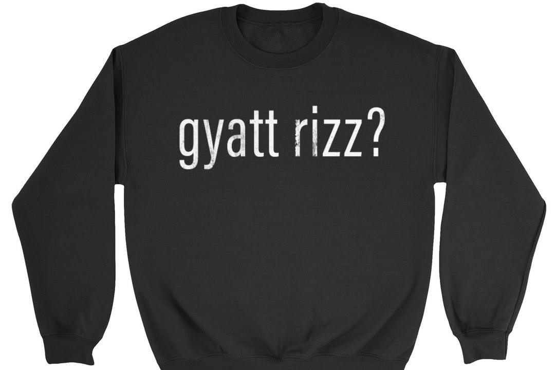 Funny Casual Gift Theme - Gyatt Rizz? Funny Meme Rizzler Trend Design ...