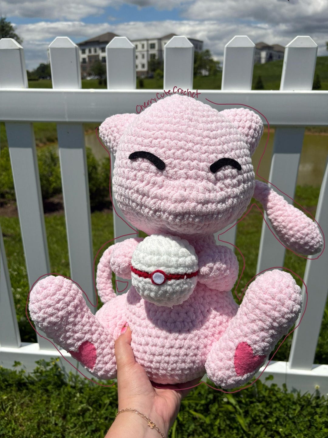 Jumbo Crochet Mew Plush - Etsy