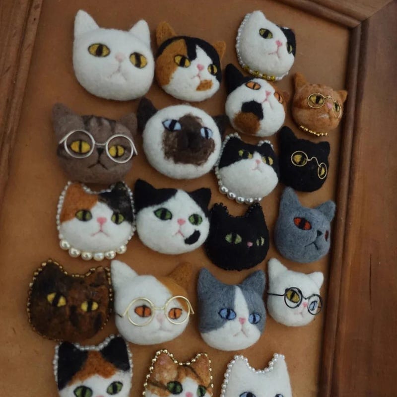 Mini Felt Animals - Etsy