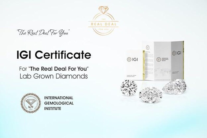 IGI Certified Lab Grown Diamond, F-G Color, VVS-VS Clarity, 1-5 Cttw - Etsy