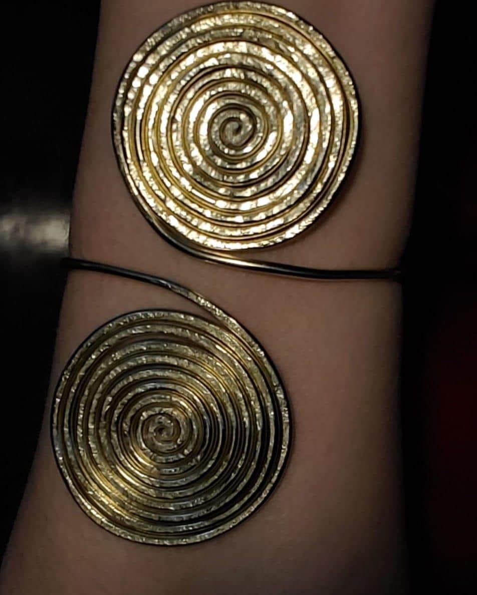Byzantine Inspired Aluminum Spiral Arm Cuff - Etsy