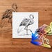 Flamingo Bird Vector Clipart Digital Download, Flamingo Outline Vector ...