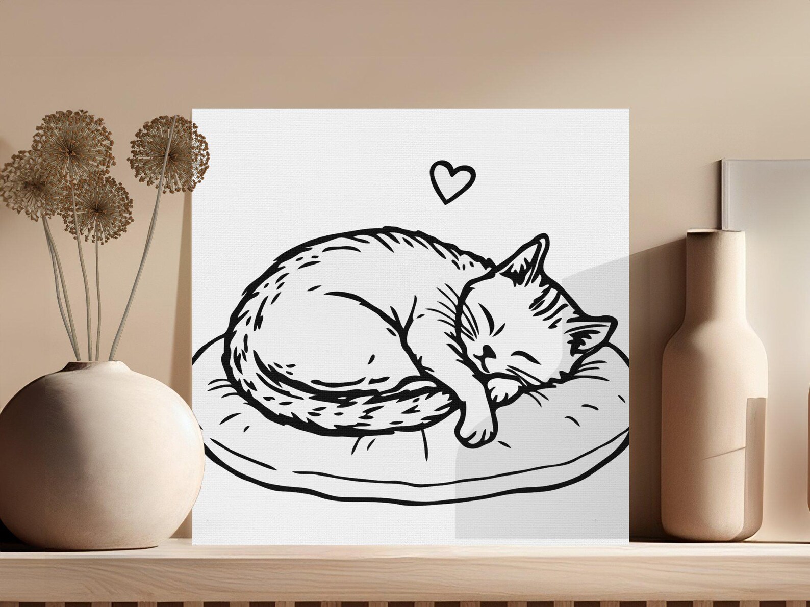 Cute Cat Nap Clipart Digital Art, Instant Digital Download in SVG, PNG ...