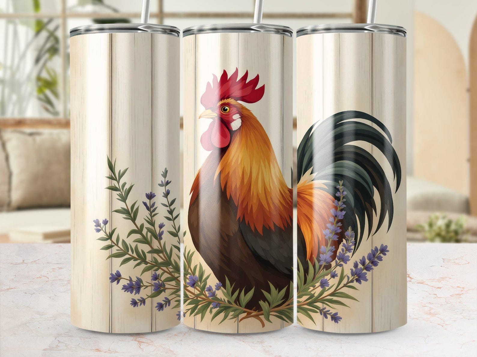 Rooster Tumbler Wrap Digital Download for 20oz Tumblers Straight and ...