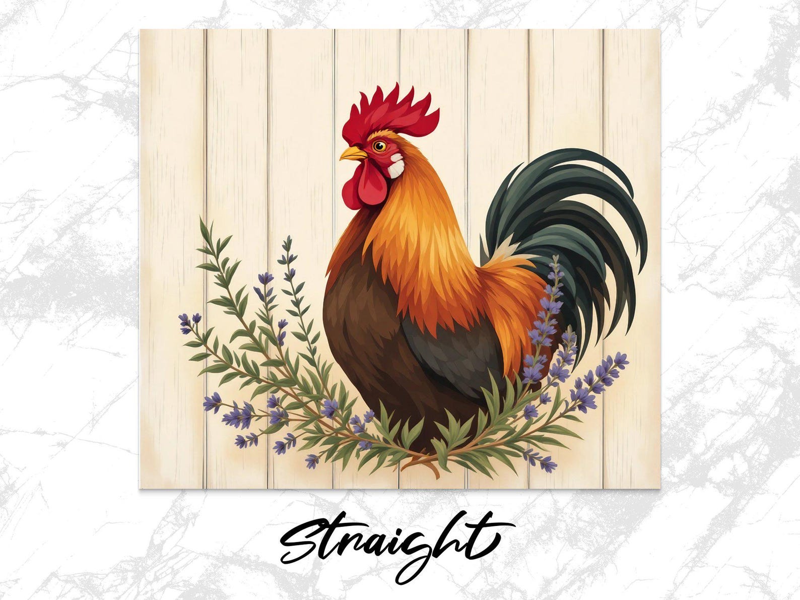 Rooster Tumbler Wrap Digital Download for 20oz Tumblers Straight and ...