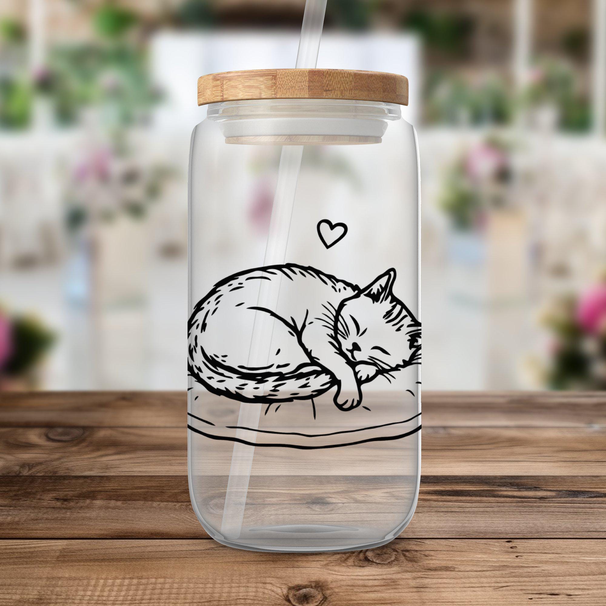 Cute Cat Nap Clipart Digital Art, Instant Digital Download in SVG, PNG ...