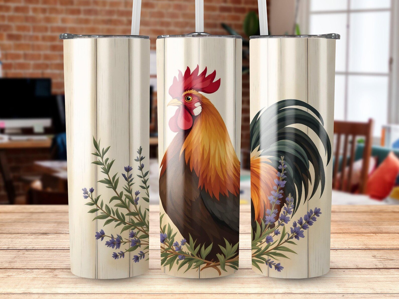Rooster Tumbler Wrap Digital Download for 20oz Tumblers Straight and ...
