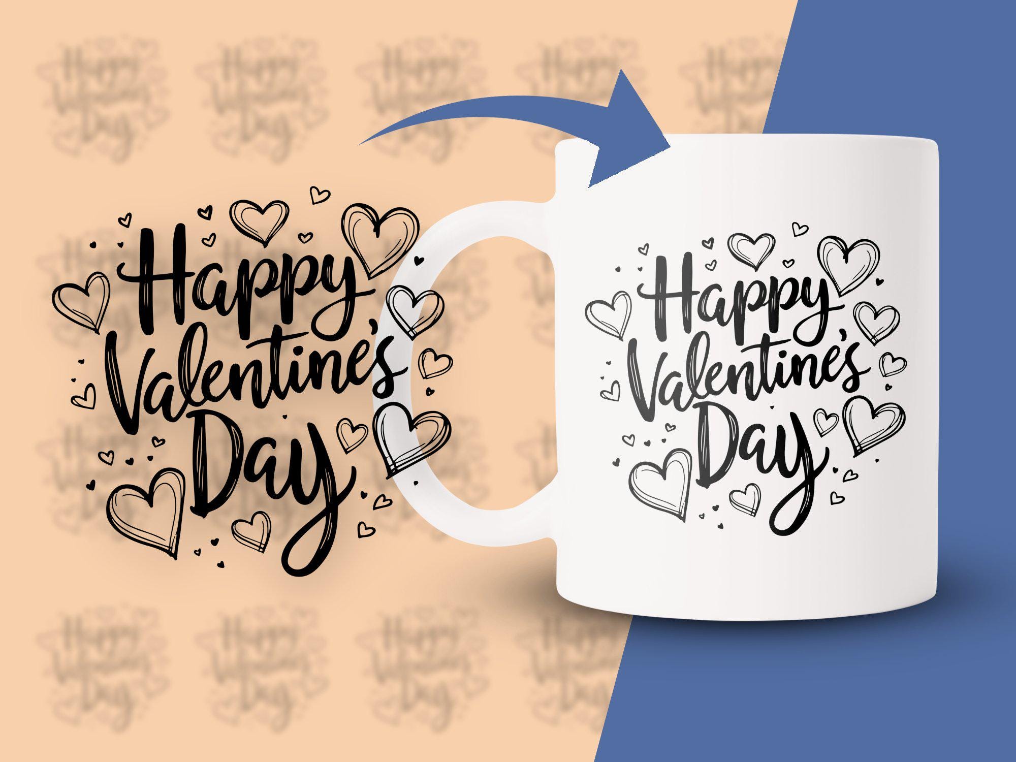Happy Valentines Day Digital Download, Instant Digital Download, Svg ...