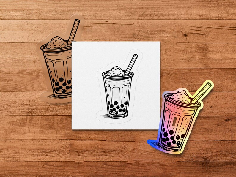 Boba Tea Clipart, Bubble Tea Art, Instant Digital Download, Svg Png ...