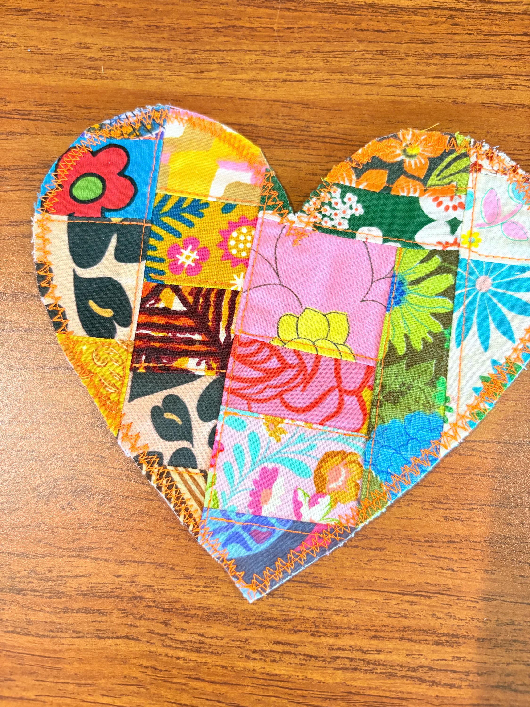 Handmade Patchwork Heart Patches / Applique / Sew on Patch - Etsy