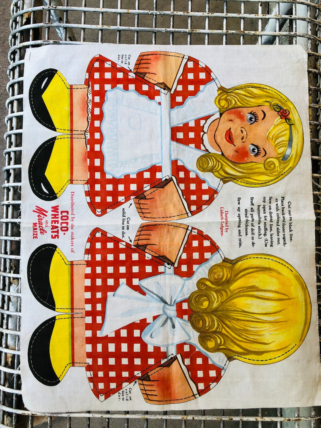 Vintage Stuffed Doll Kit/ Coco Wheats / Miracle Maize / Doll Kit / Doll ...