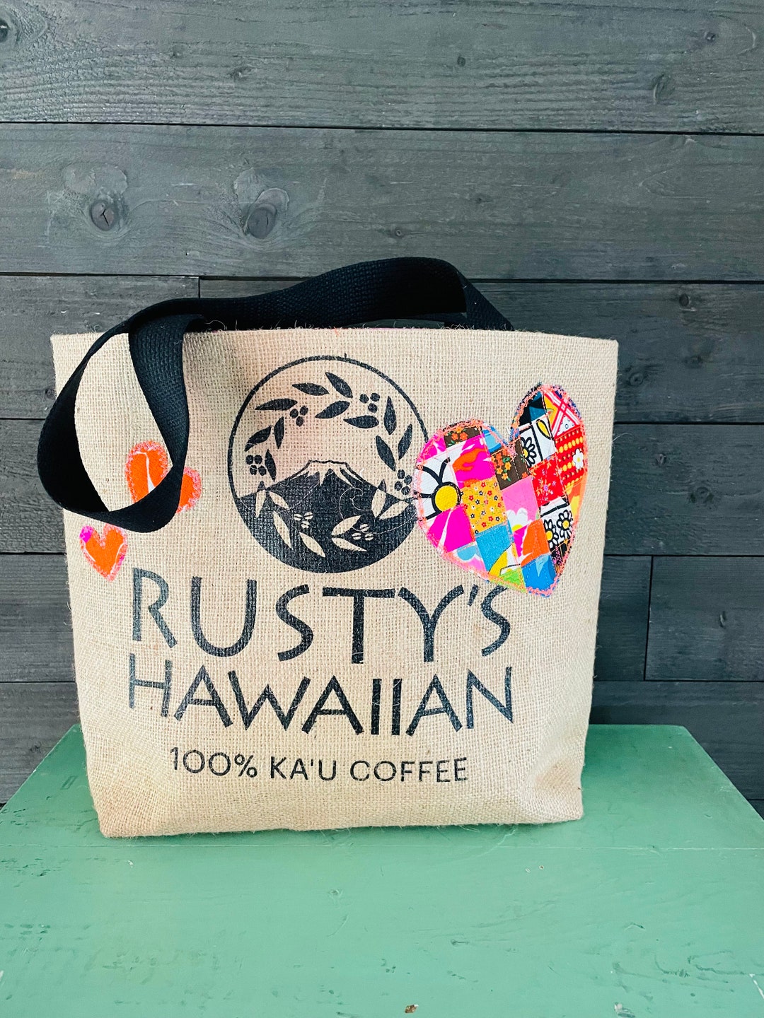 Rusty’s Hawaiian Coffee Sack Tote / Beach Bag - Etsy